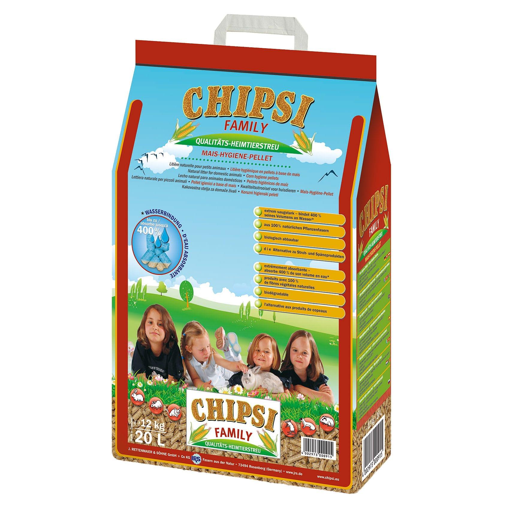 Chipsi Einstreu Family 20L 12kg - ZOOSHOP