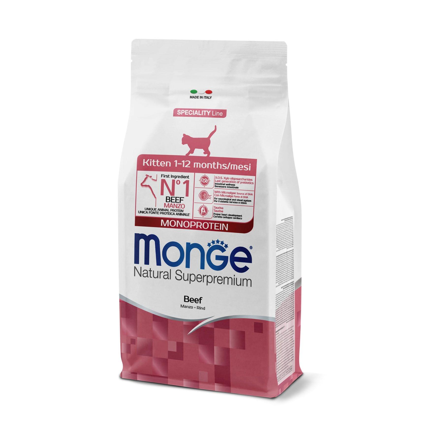 Monge Cat Natural Superpremium Kitten Beef 1.5kg - ZOOSHOP